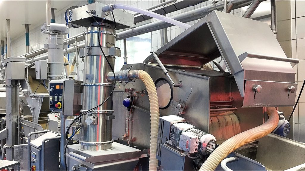 Big bag emptying and conveying of bread crumbs – VOLKMANN - powder ...