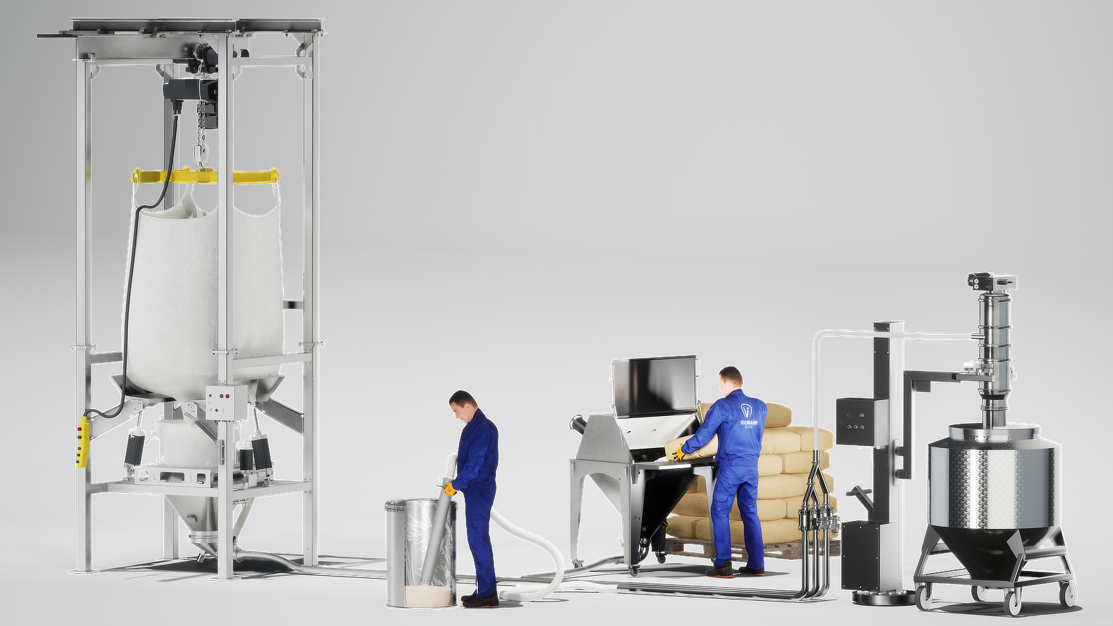 powder handling solutions for bulk materials